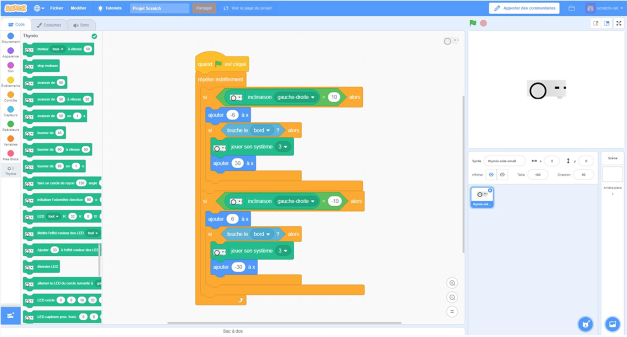 Comment programmer Thymio